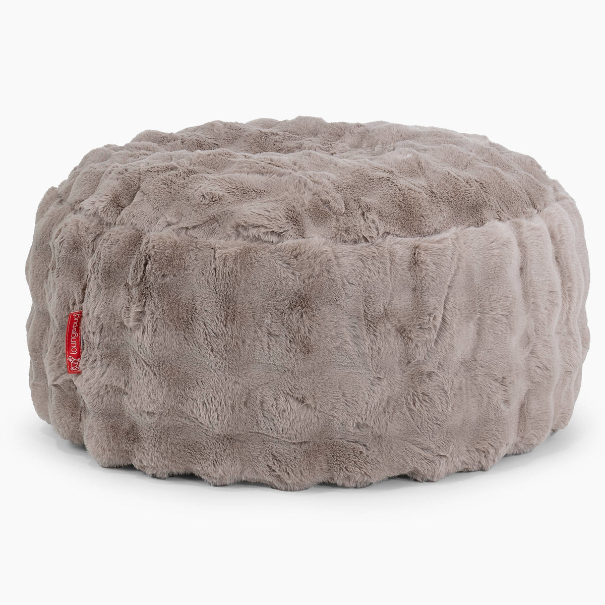 Lounge Pug Velký kulatý puf Umělá kožešina Bublina Norek– Big Bertha ...